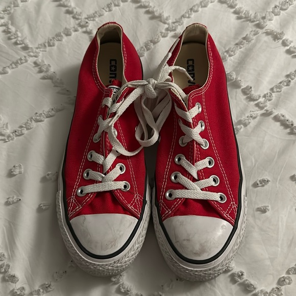 Converse | Shoes | Red Low Top Converse | Poshmark
